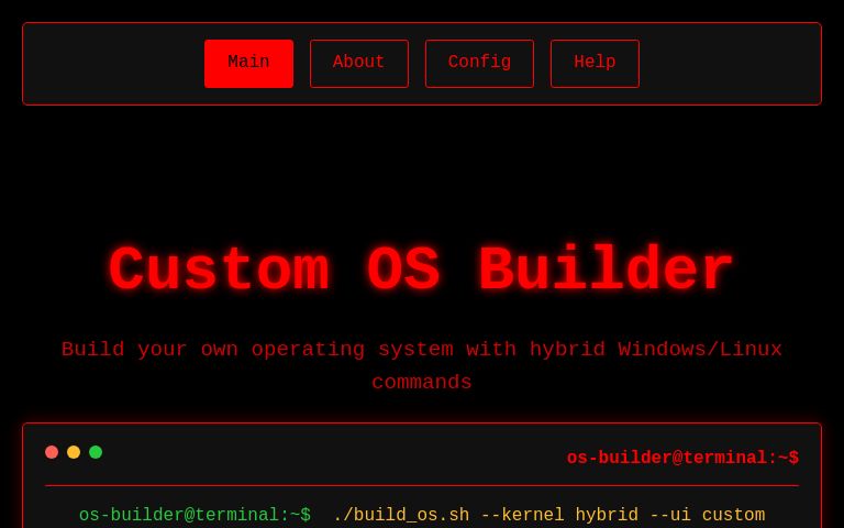 Custom OS Builder ― Perchance Generator