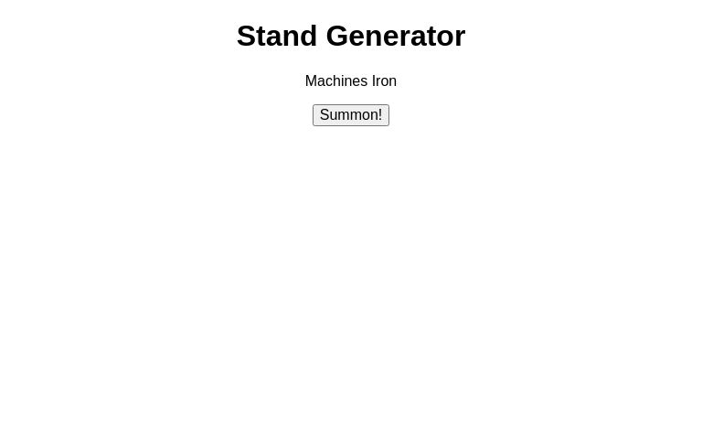 Stand Generator