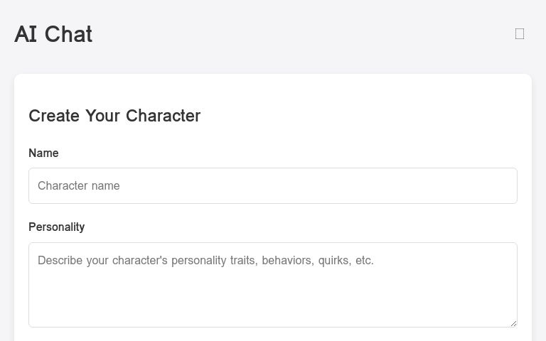 customcharacterchat ― Perchance Generator