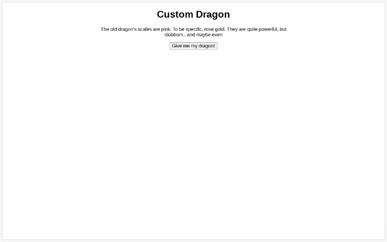 Custom Dragon ― Perchance Generator