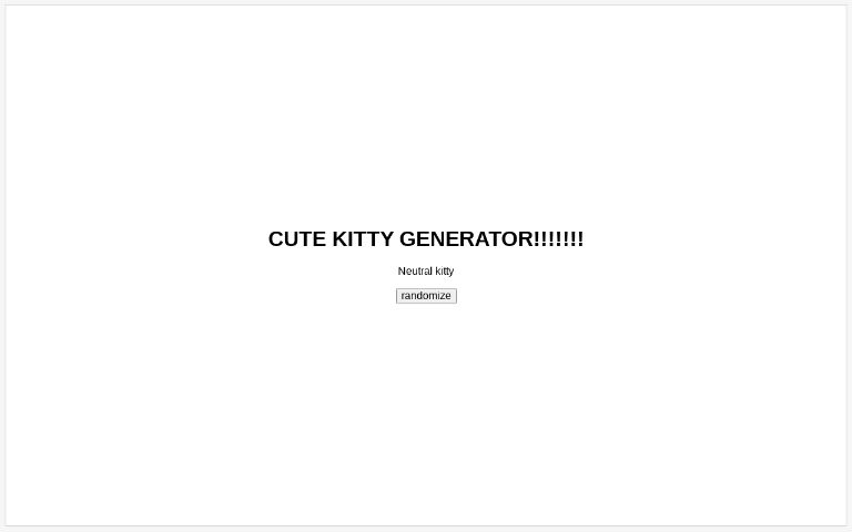 CUTE KITTY GENERATOR!!!!!!!