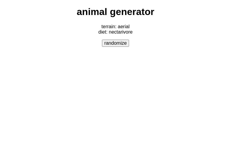 animal generator