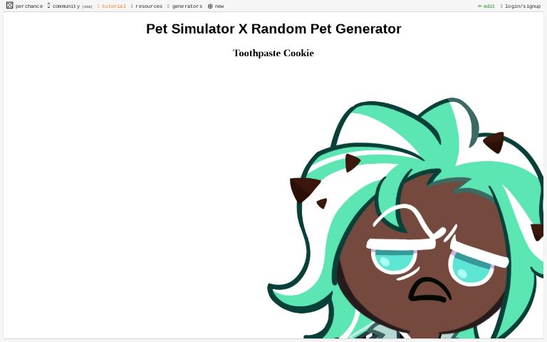 Pet Simulator X Random Pet Generator