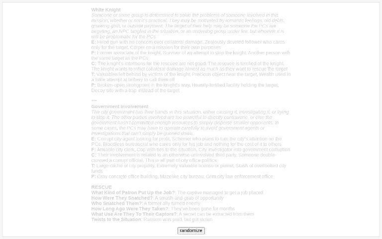 Cwn Missions ― Perchance Generator