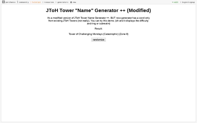 JToH Tower "Name" Generator ++ (Modified)