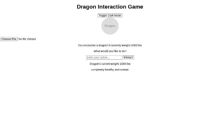 Dragon Interaction Game ― Perchance Generator