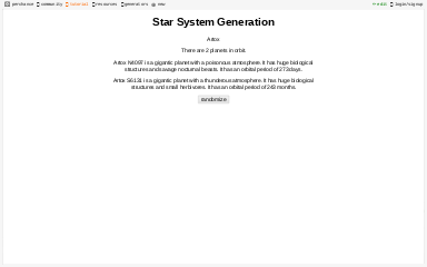 Star System Generation