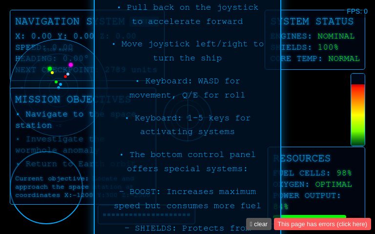 FUTURISTIC SPACE EXPEDITION ― Perchance Generator