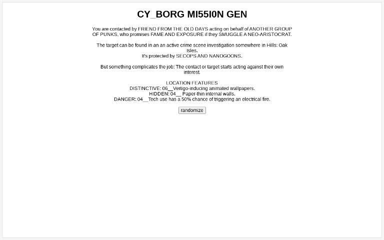CY_BORG MI55I0N GEN ― Perchance Generator