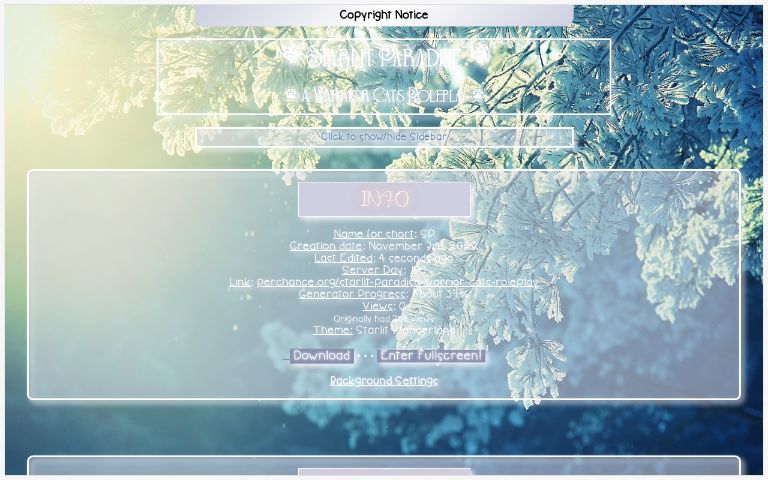 Starlit Paradise ― Perchance Generator