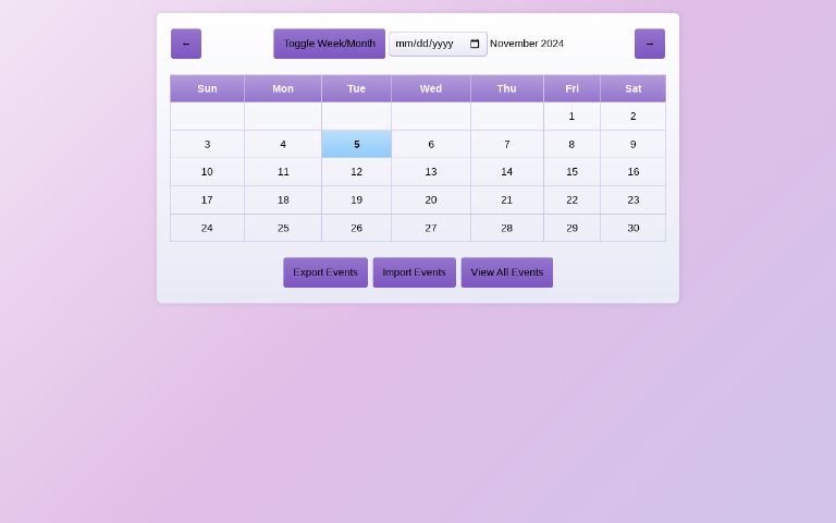 All Events ― Perchance Generator