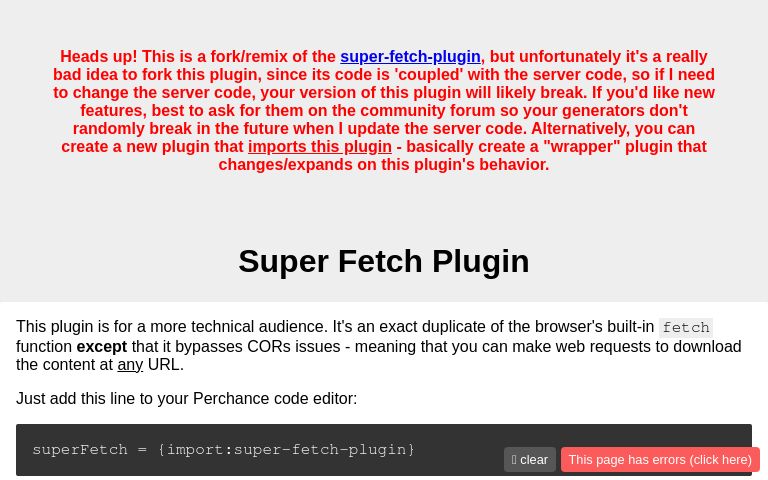 Super Fetch Plugin