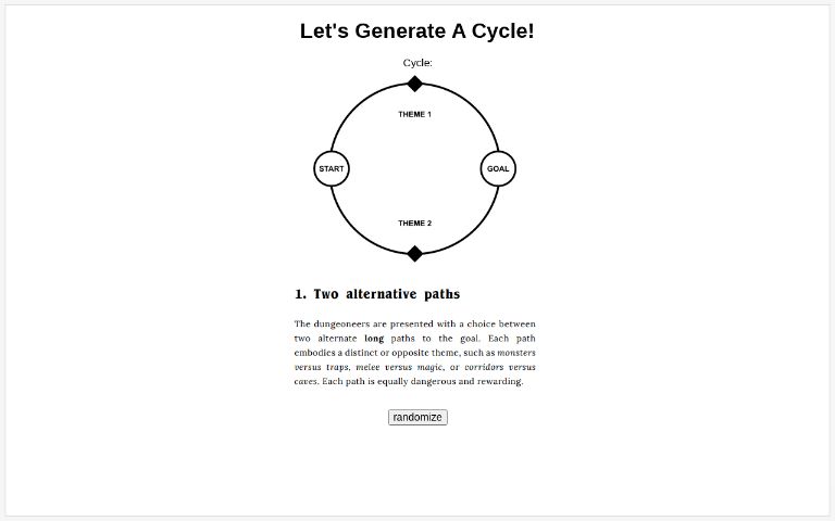 Let's Generate A Cycle!