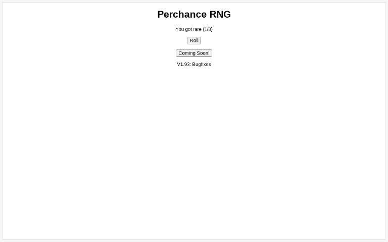 Perchance RNG ― Perchance Generator