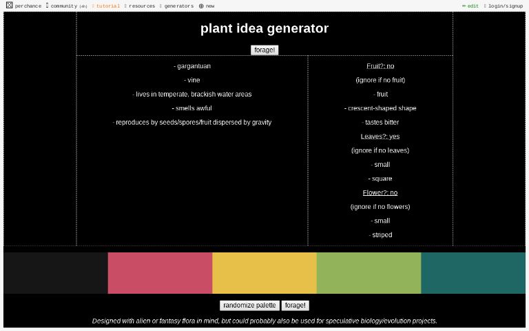 plant idea generator