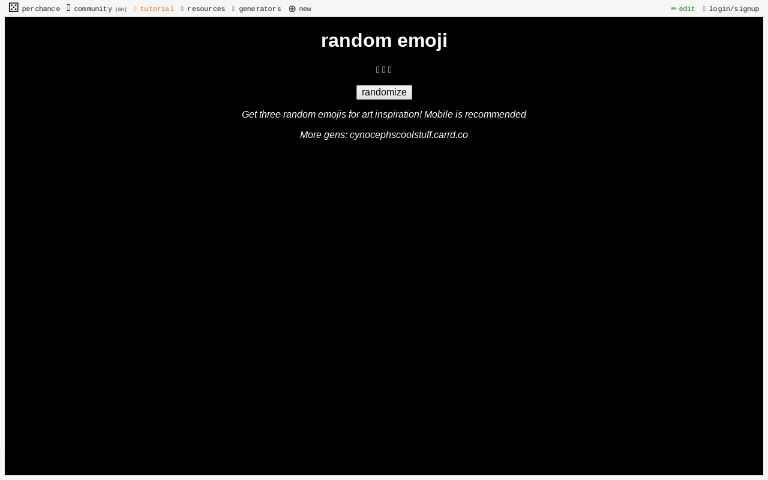 random emoji ― Perchance Generator