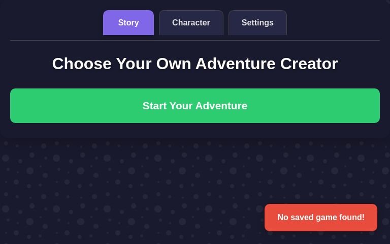 Choose Your Own Adventure Creator ― Perchance Generator