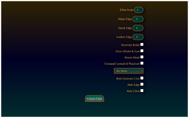 Cypher System Dice Generator