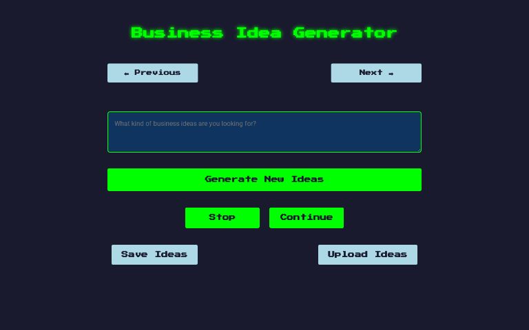 Business Idea Generator