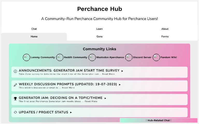 Perchance Hub ― Perchance Generator