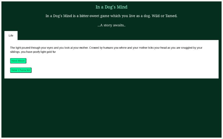 Blue's Dog Life Simulator ― Perchance Generator