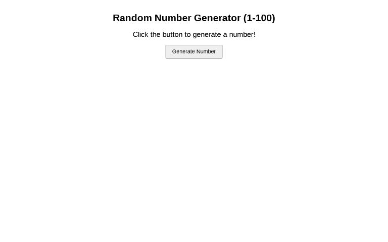 Random Number Generator (1-100)