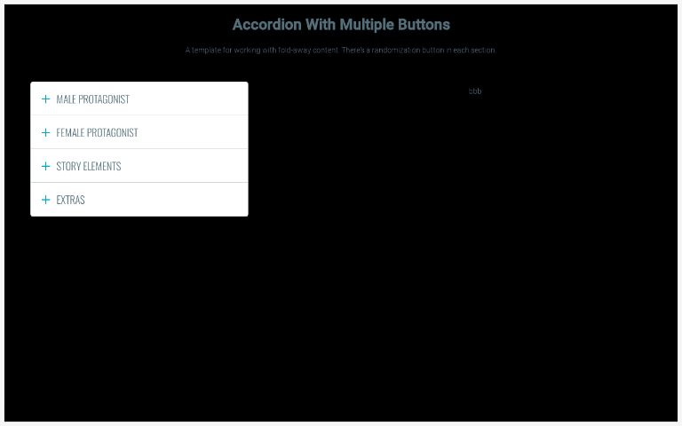 Accordion With Multiple Buttons ― Perchance Generator