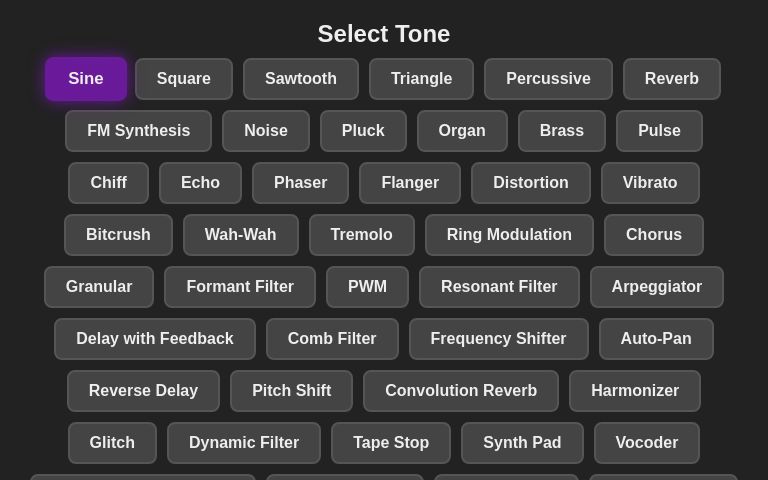 Select Tone ― Perchance Generator