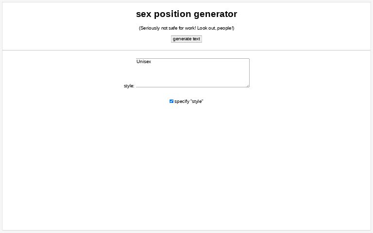 sex position generator