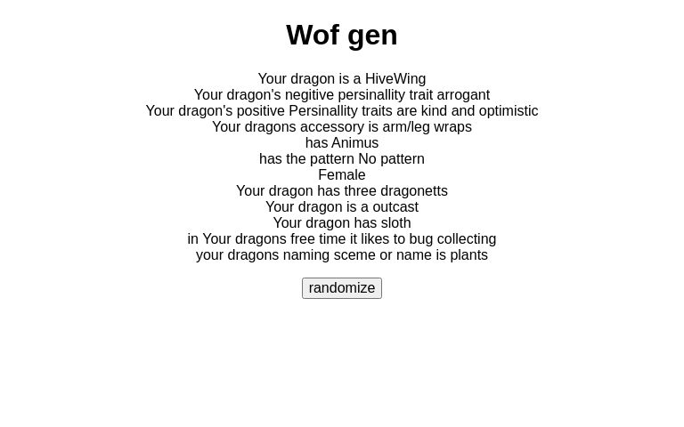 Wof gen
