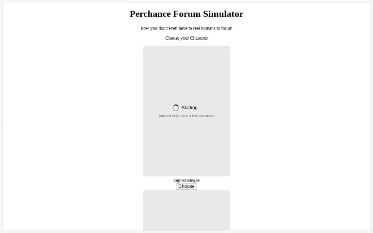 Perchance Forum Simulator ― Perchance Generator