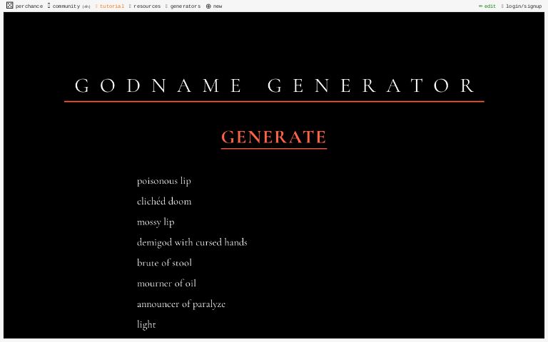 godname generator