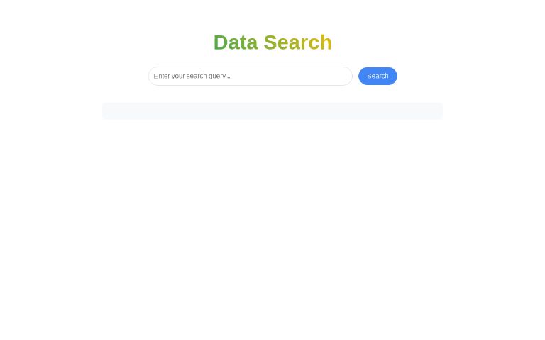 Data Search ― Perchance Generator