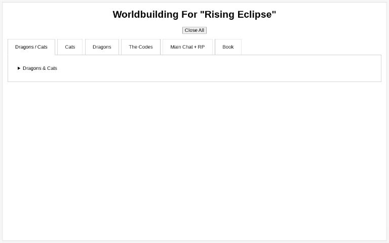 Worldbuilding For "Rising Eclipse" ― Perchance Generator