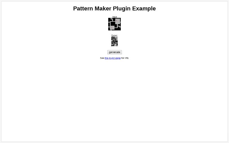 Pattern Maker Plugin Example