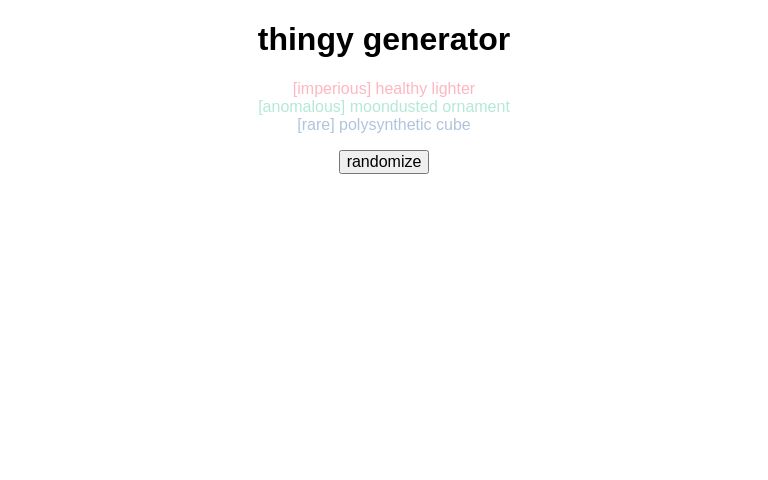 thingy generator