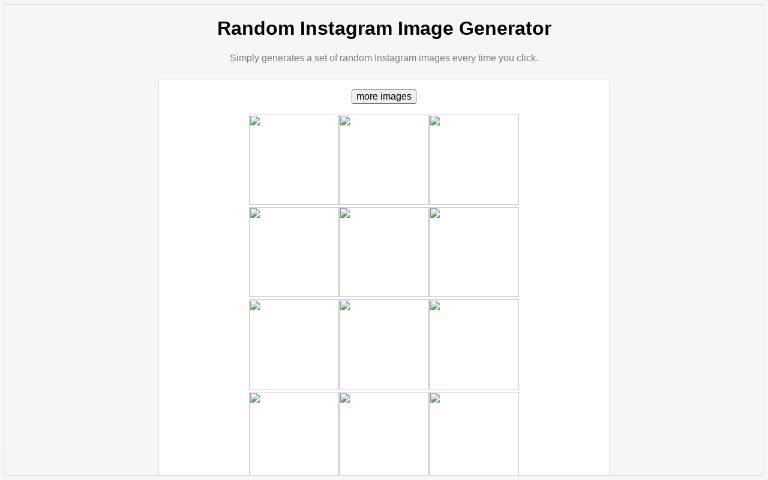 Random Instagram Image Generator