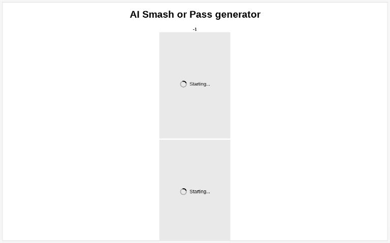 Ai Smash Or Pass Generator