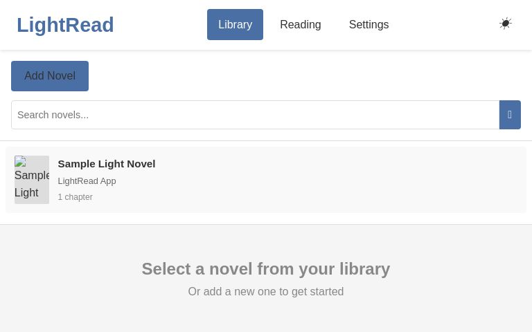 Select a novel from your library ― Perchance Generator