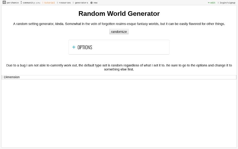 Random World Generator
