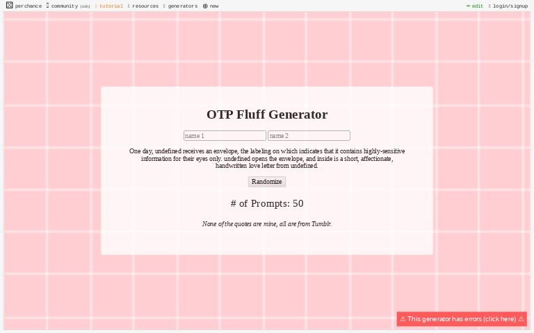 OTP Fluff Generator