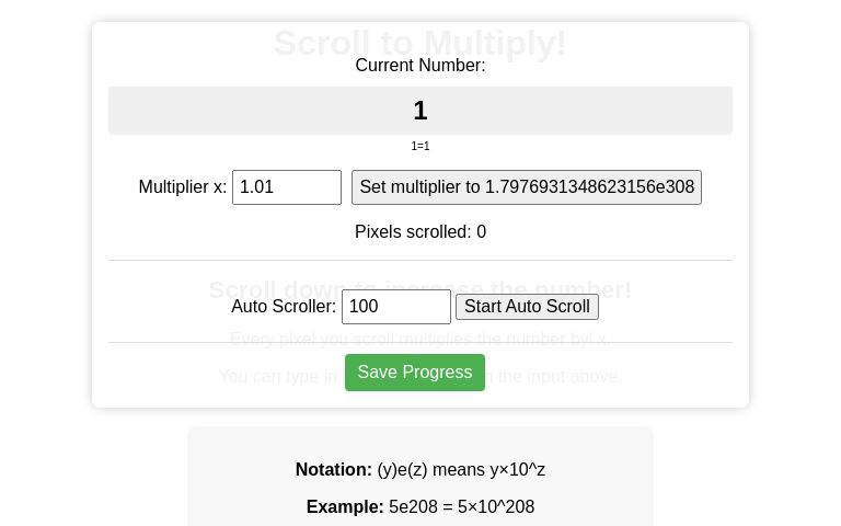 Scroll to Multiply! ― Perchance Generator