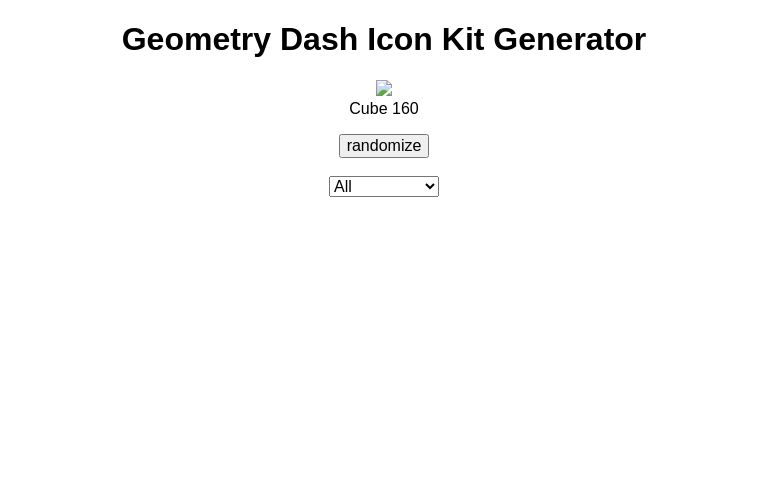 Geometry Dash Icon Kit Generator