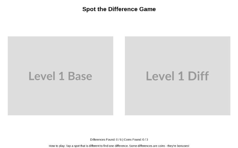 Spot the Difference Game ― Perchance Generator
