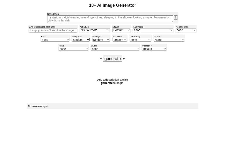 18+ AI Image Generator