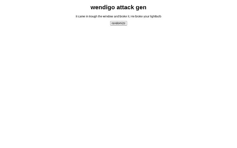 wendigo attack gen