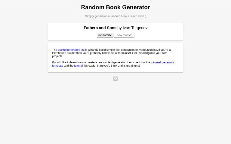 Random Book Generator