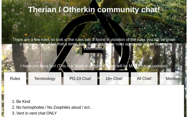 Therian / Otherkin community chat!
