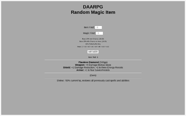 daarpg-magic-items ― Perchance Generator