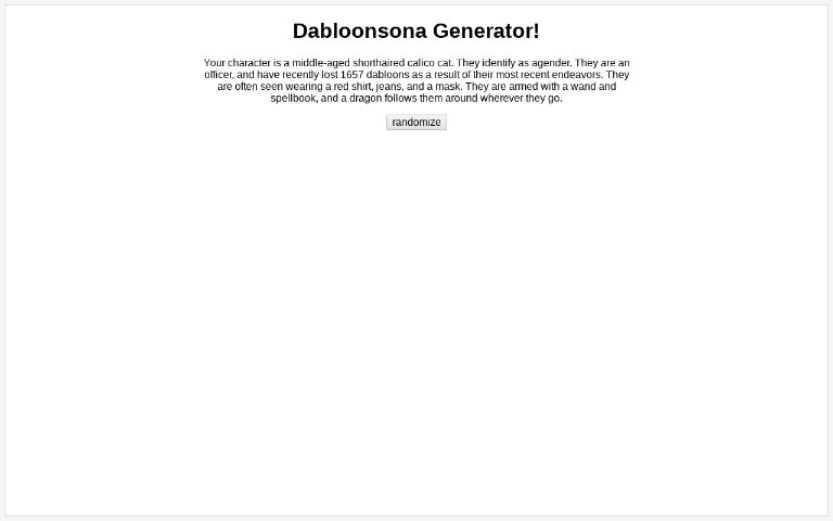 Dabloonsona Generator!